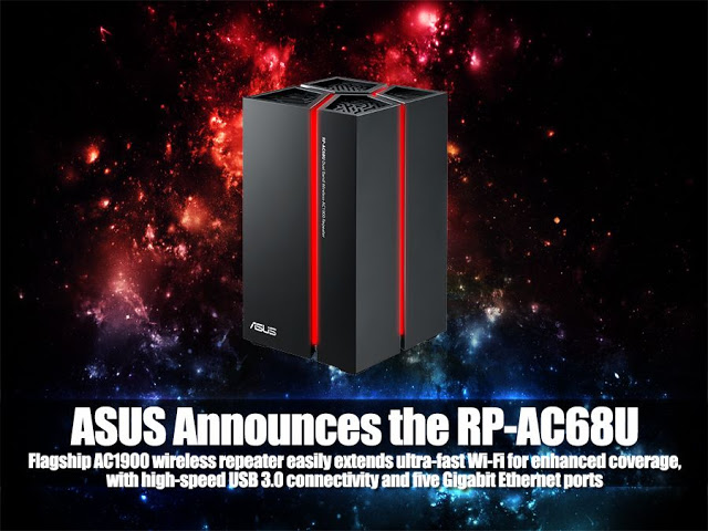 ASUS Announces Its Flagship AC1900 Wireless Repeater RP-AC68U