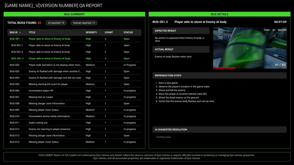 Razer launches AI game dev tools to AWS for cloud-powered smart features