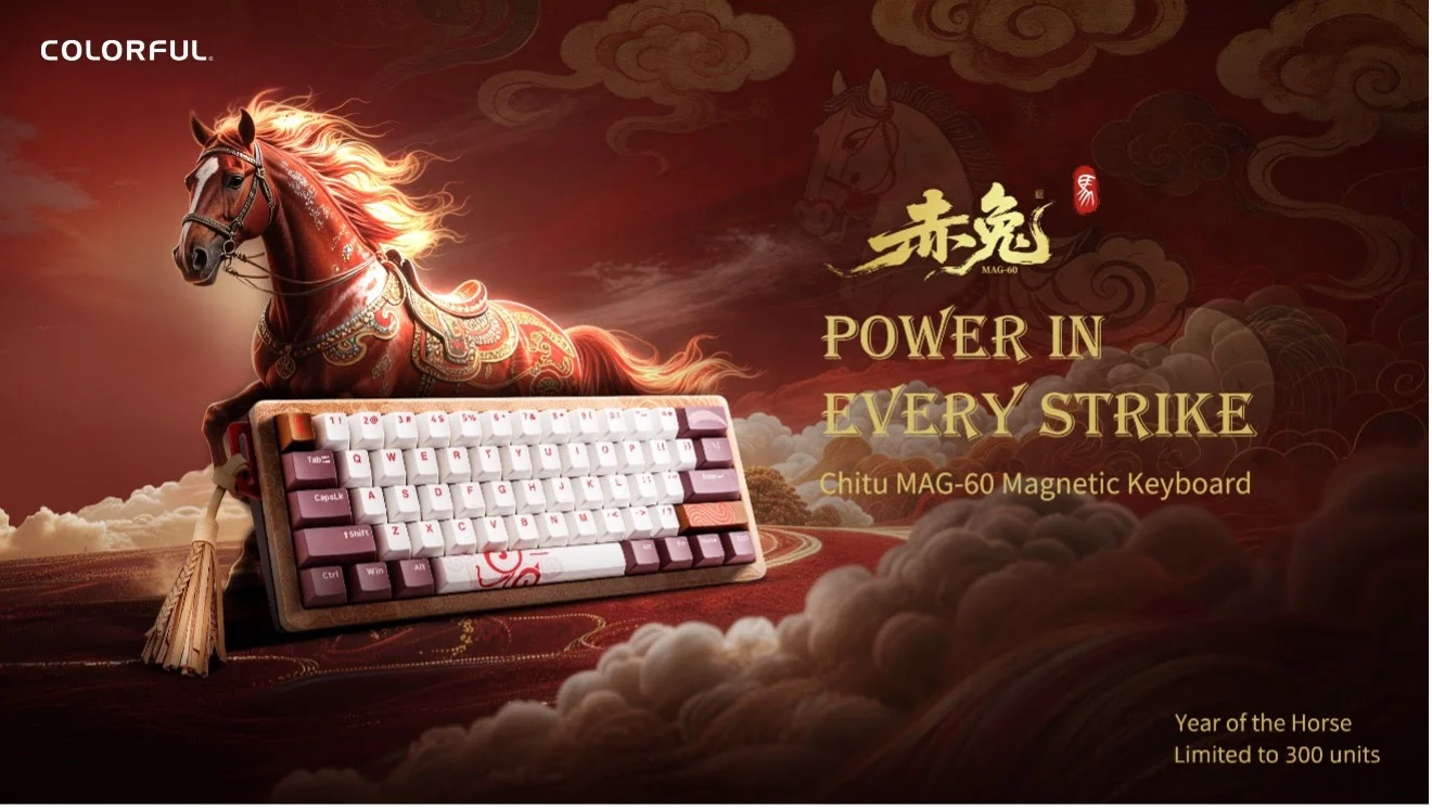 COLORFUL expands keyboard portfolio with new Chitu MAG-60 TMR keyboard ...