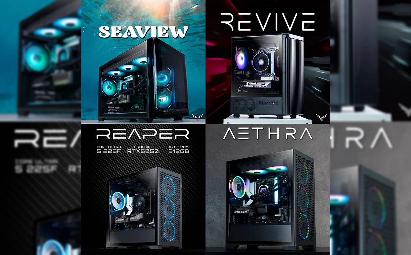 ILLEGEAR showcases four new custom PC builds: SEAVIEW, REVIVE, REAPER ...
