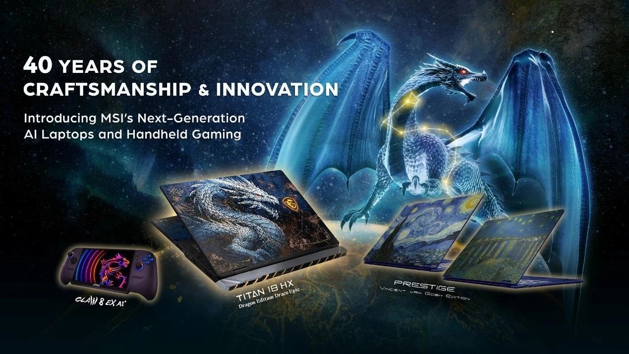 MSI celebrates 40 years with Titan Dragon Edition, Claw 8 EX AI+ ...