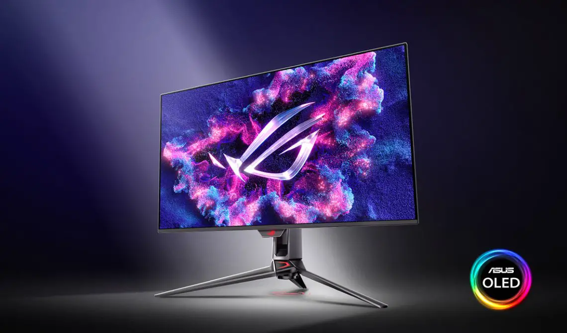 Asus Showcases Its Latest 32 Inch 4k Qd Oled Gaming Monitor The Rog